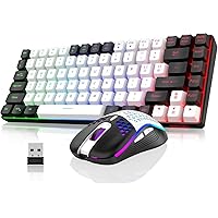 RedThunder 60% Gaming Keyboard and Mouse Combo, Ultra-Compact 61 Keys ...