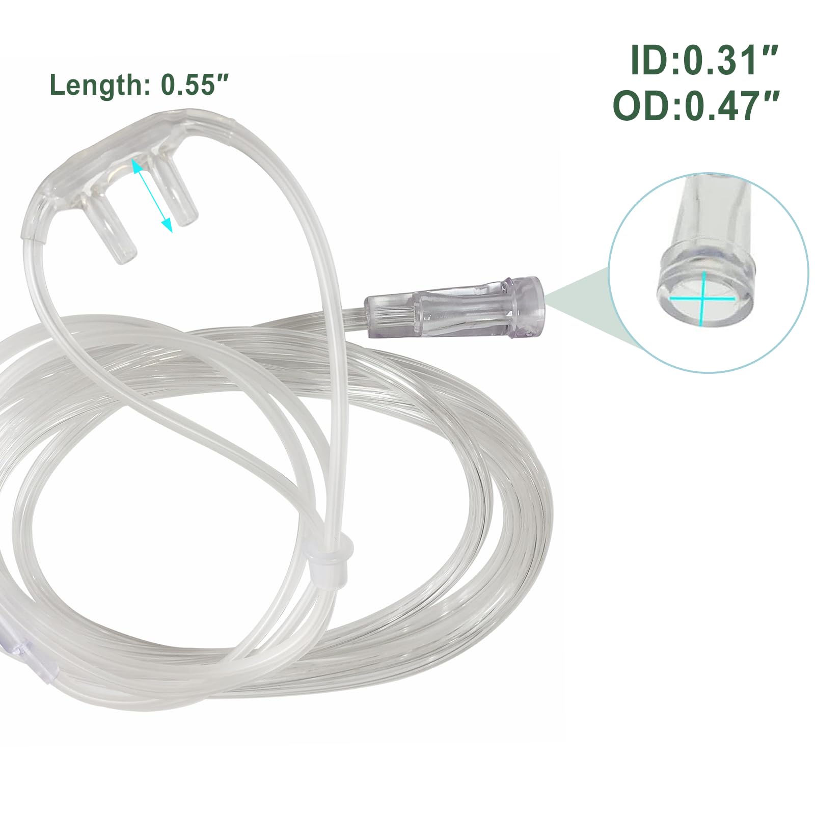 Mua Adult Standard Nasal Cannula, 8.2 ft Cannula Nasal Tubing with ...
