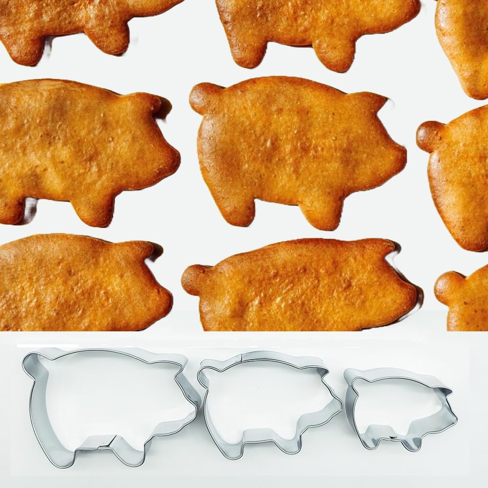 Concha Cutter Mexican Bread Mold 4.5in And Pig Cookie Cutter Mexican ...