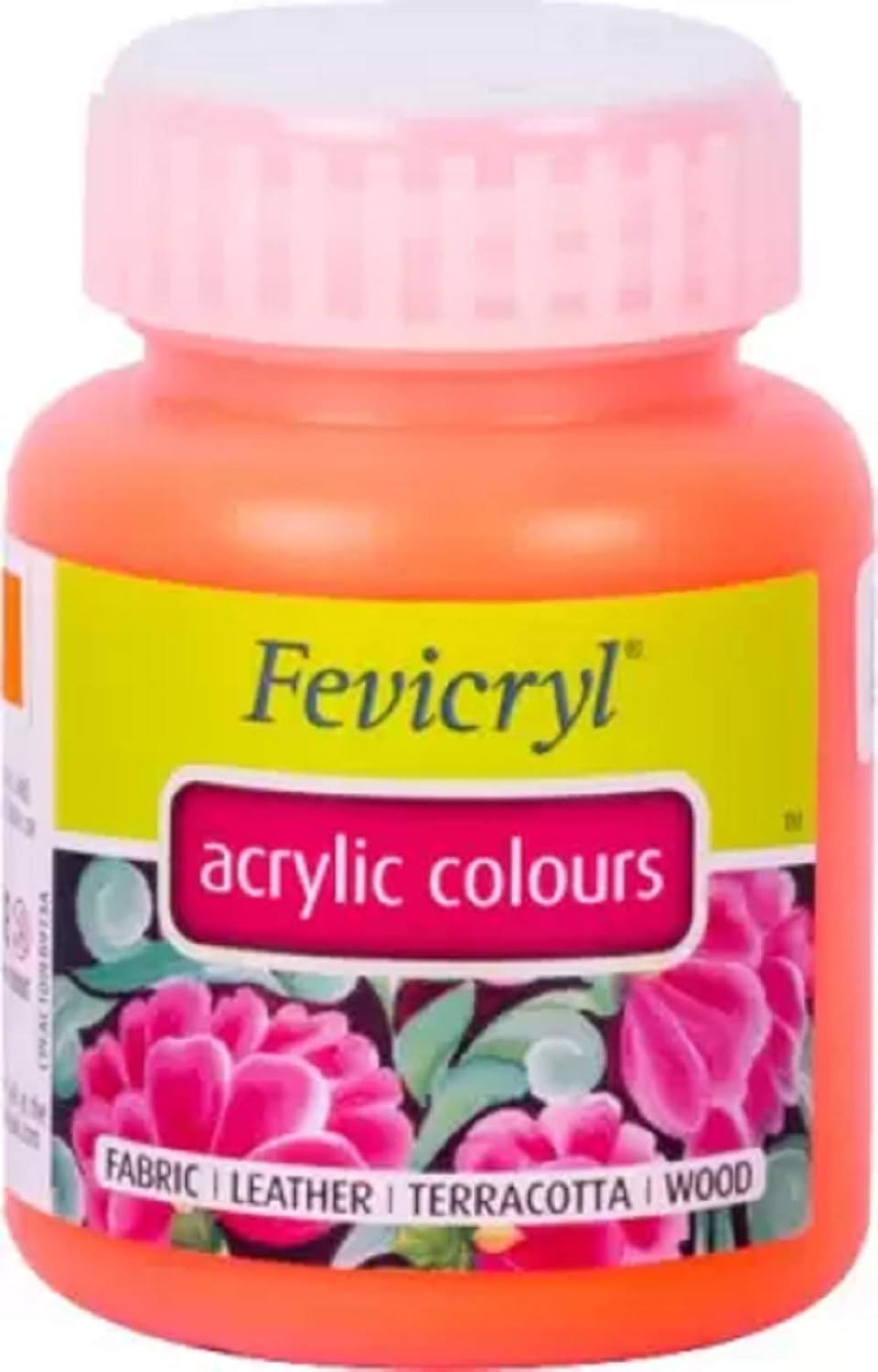 Fevicryl Pidilite Neon Orange Acrylic Colour 100ml (Set of 1, Neon ...