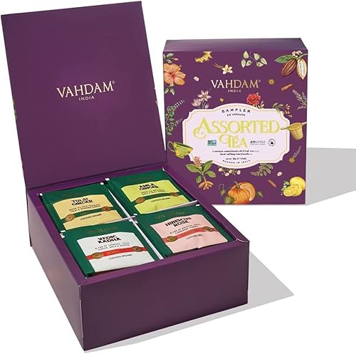VAHDAM Assorted Tea Gift Set Variety Pack | 24 Different Flavour ...