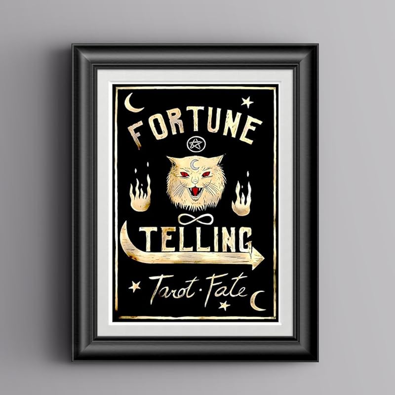 A5 Fortune Teller Sign | Tarot Art Print: Amazon.co.uk: Handmade