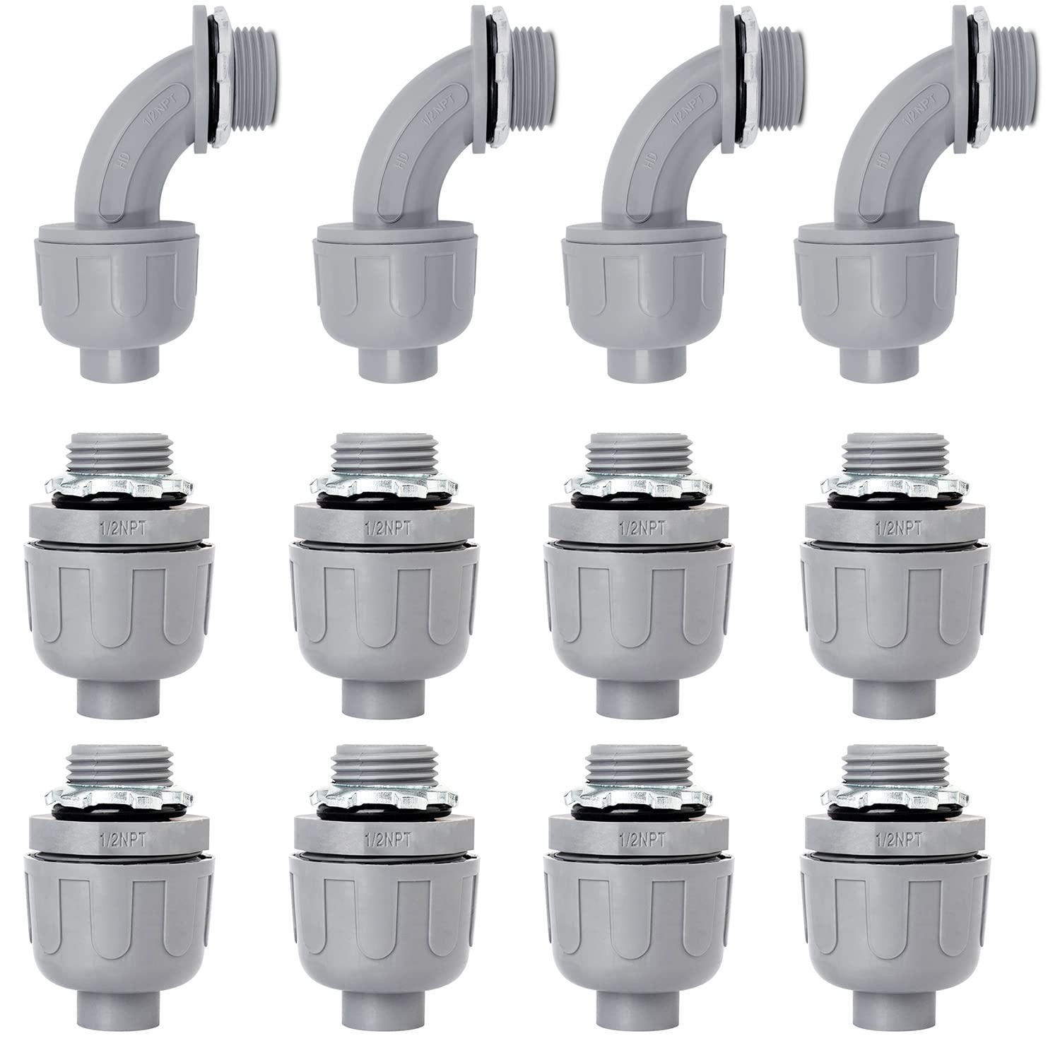 Mua 1/2 inch Liquid Tight Connector PVC Flexible Conduit Connector UL ...