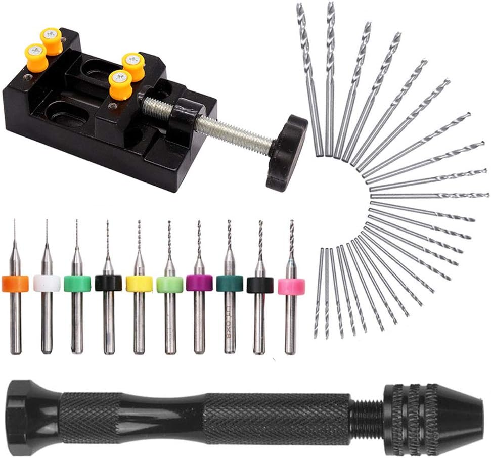 Tungsten Carbide Micro Drill Bits Set,Pin Vise Hand Micro Drill Bits ...