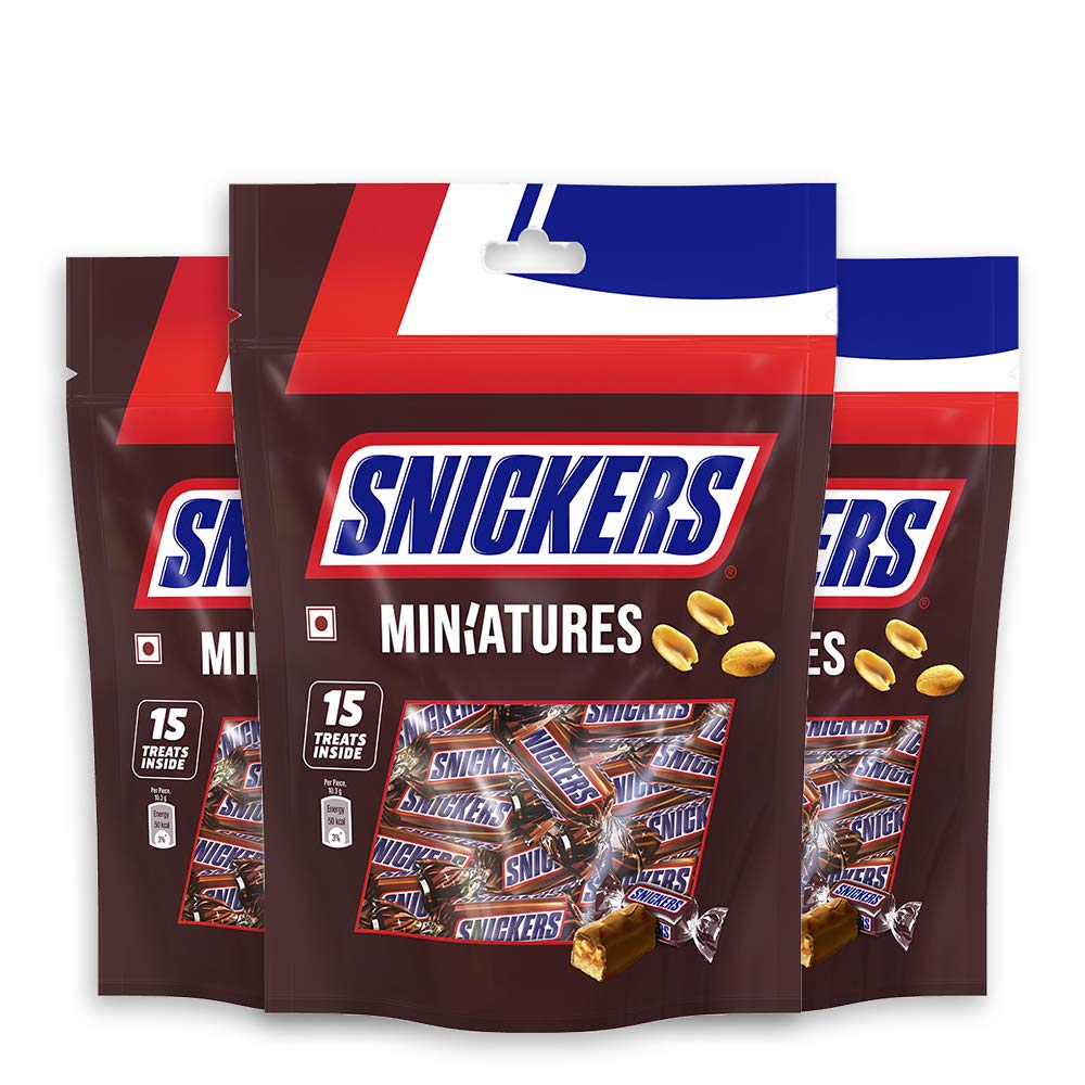 Snickers Miniatures Peanut Filled Chocolates Valentines Day Gift Pack ...