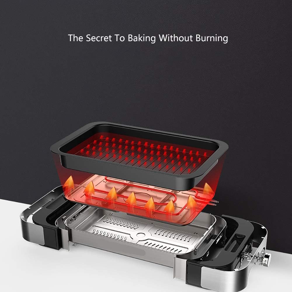 Review DUX-ZW Electric Barbecue Grill,One-key Operation 6-stage ...