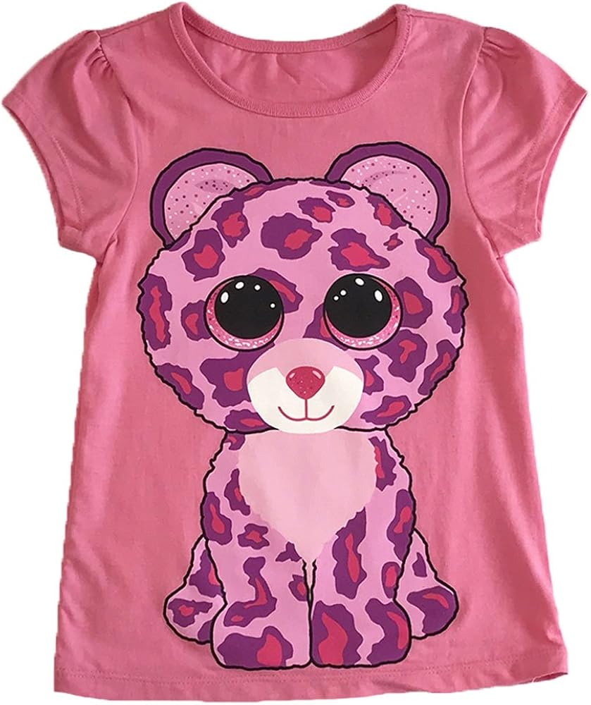 Amazon.com: Ty Beanie Boos Girls' Beanie Boo Ss Tee Shirt Pink: Clothing