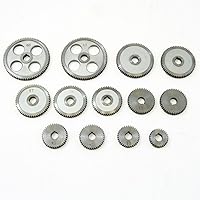 Mini Lathe Change Gear Set, Metal - for 7x10-7x16 Metal Lathes - Bore ...