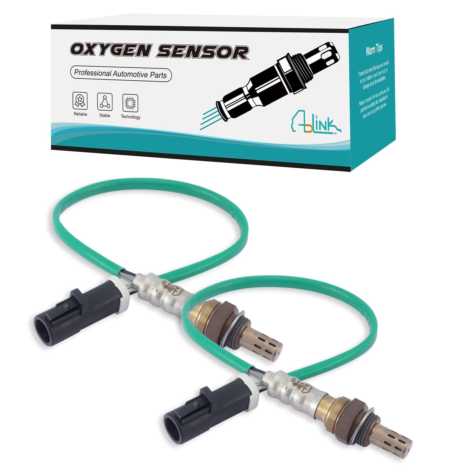 AULINK 2 PCS 15716 15717 Oxygen Sensor Upstream Downstream for Ford F150 F250 F350 Ranger ...