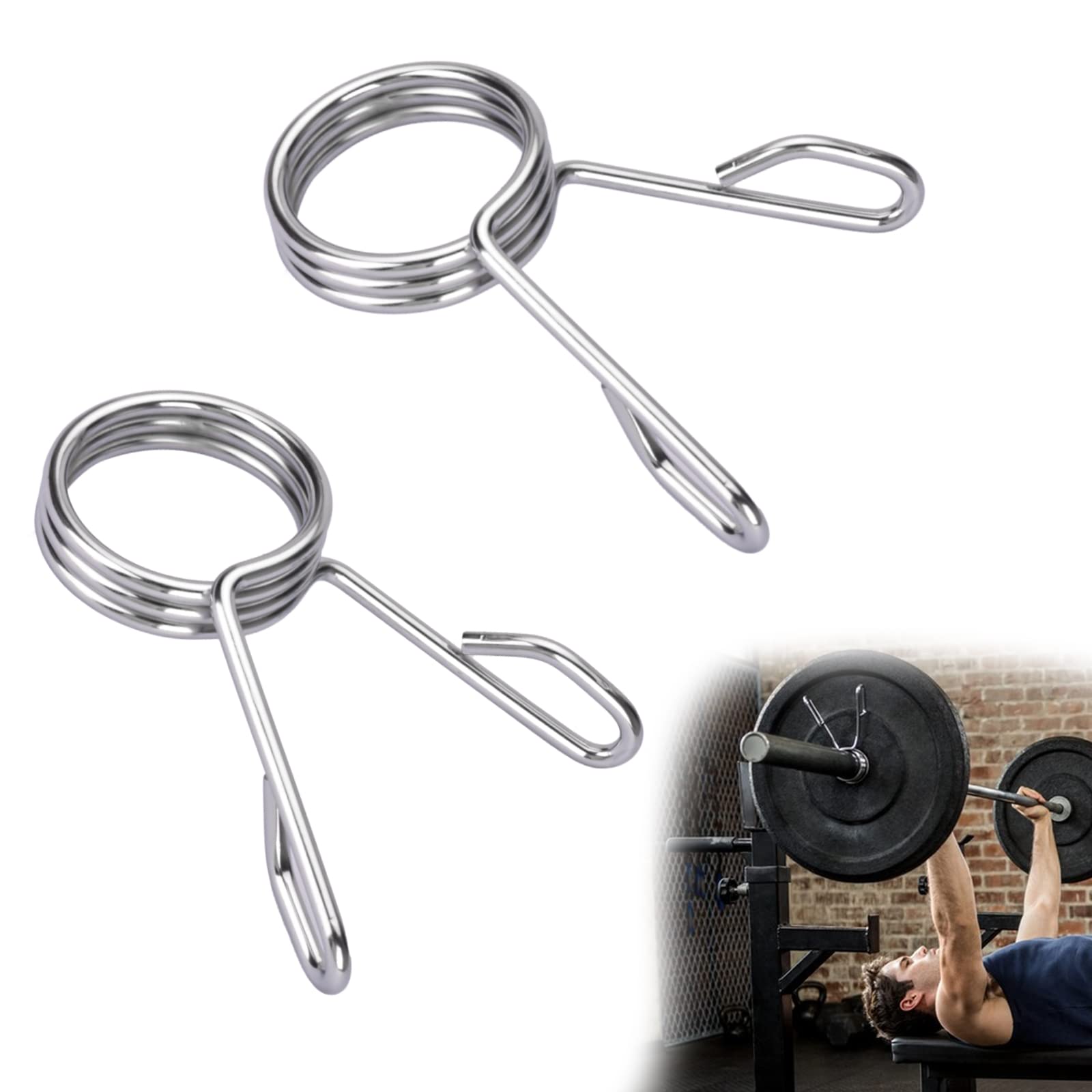 Mua AccEncyc Spring Clip Collars 2 Inch Olympic Barbell Clamps Dumbbell ...