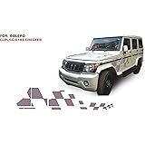 Automaze Sticker Graphics for Mahindra Bolero 0172 (Set of 2, Golden ...