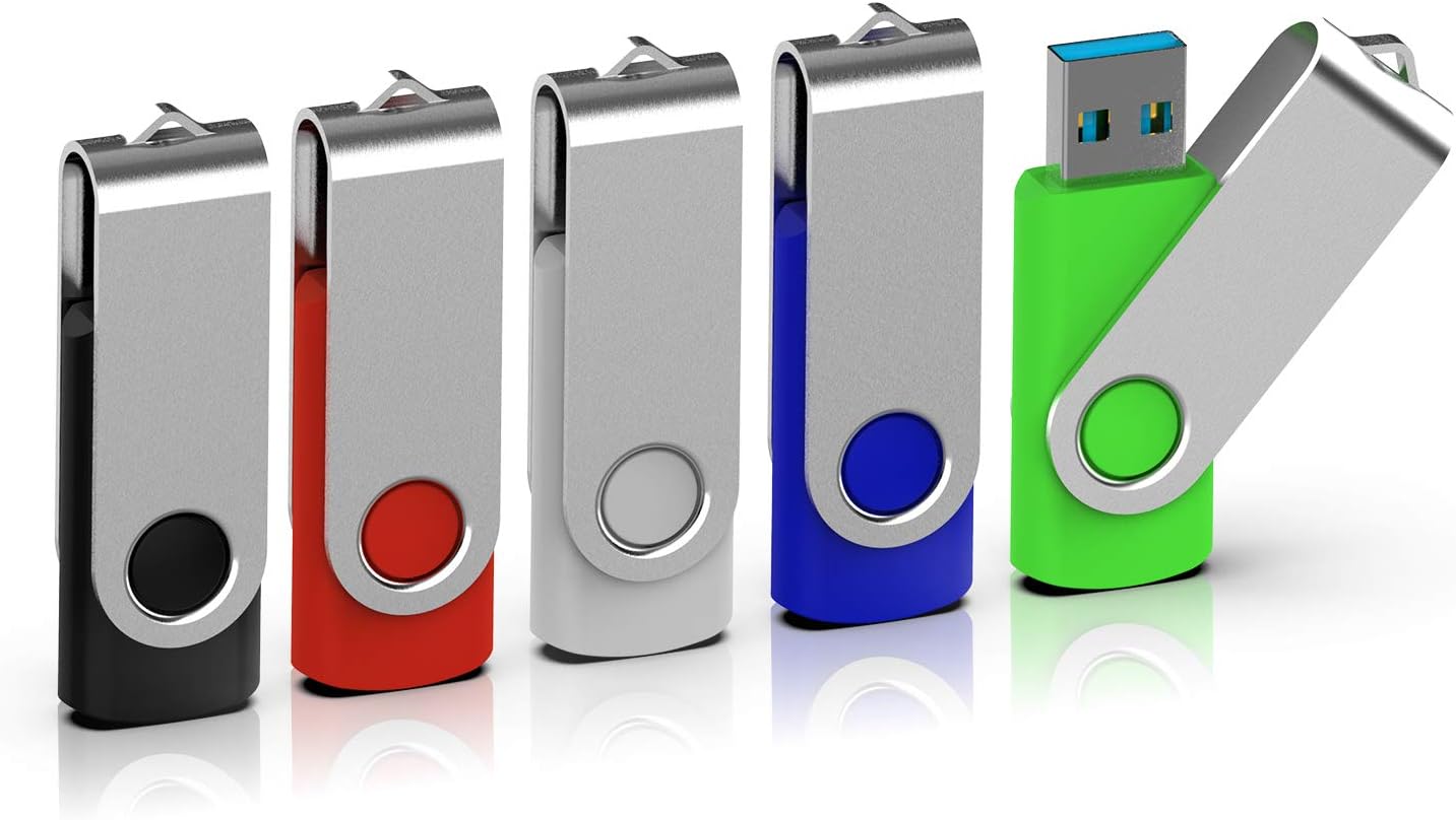 TOPESEL Clé USB 3.0 64Go, Lot de 5 Clés USB Rapide, Clef USB 64 Go ...