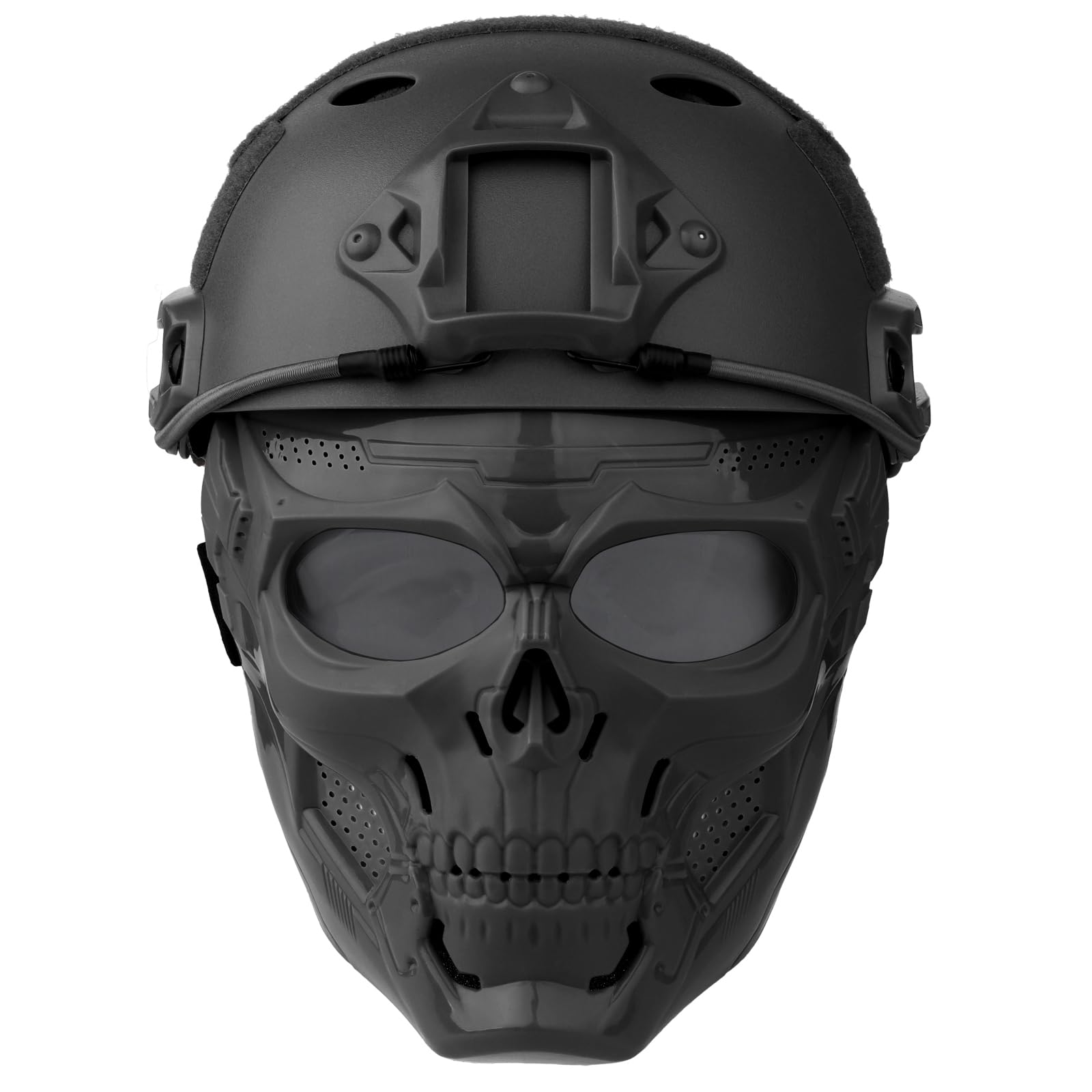 VPZENAR Airsoft Mask and Helmet,Black Tactical Helmet with NVG Mount ...