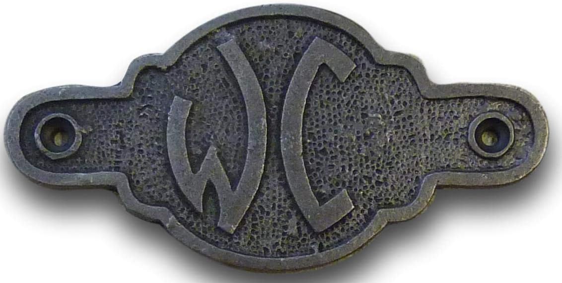 French cast metal WC toilet door sign – BigaMart