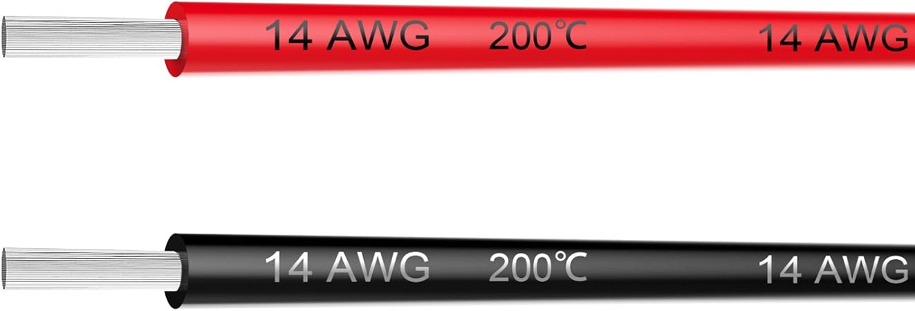 Electrical Wire 14 AWG 14 Gauge Silicone Wire Hook Up wire Cable 20 ...