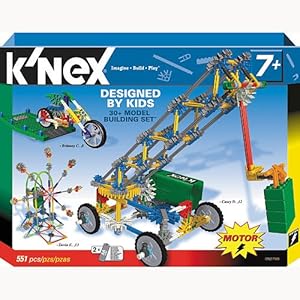 K'nex Designed by Kids 30+ Model Building Set with motor 551 Pieces ...