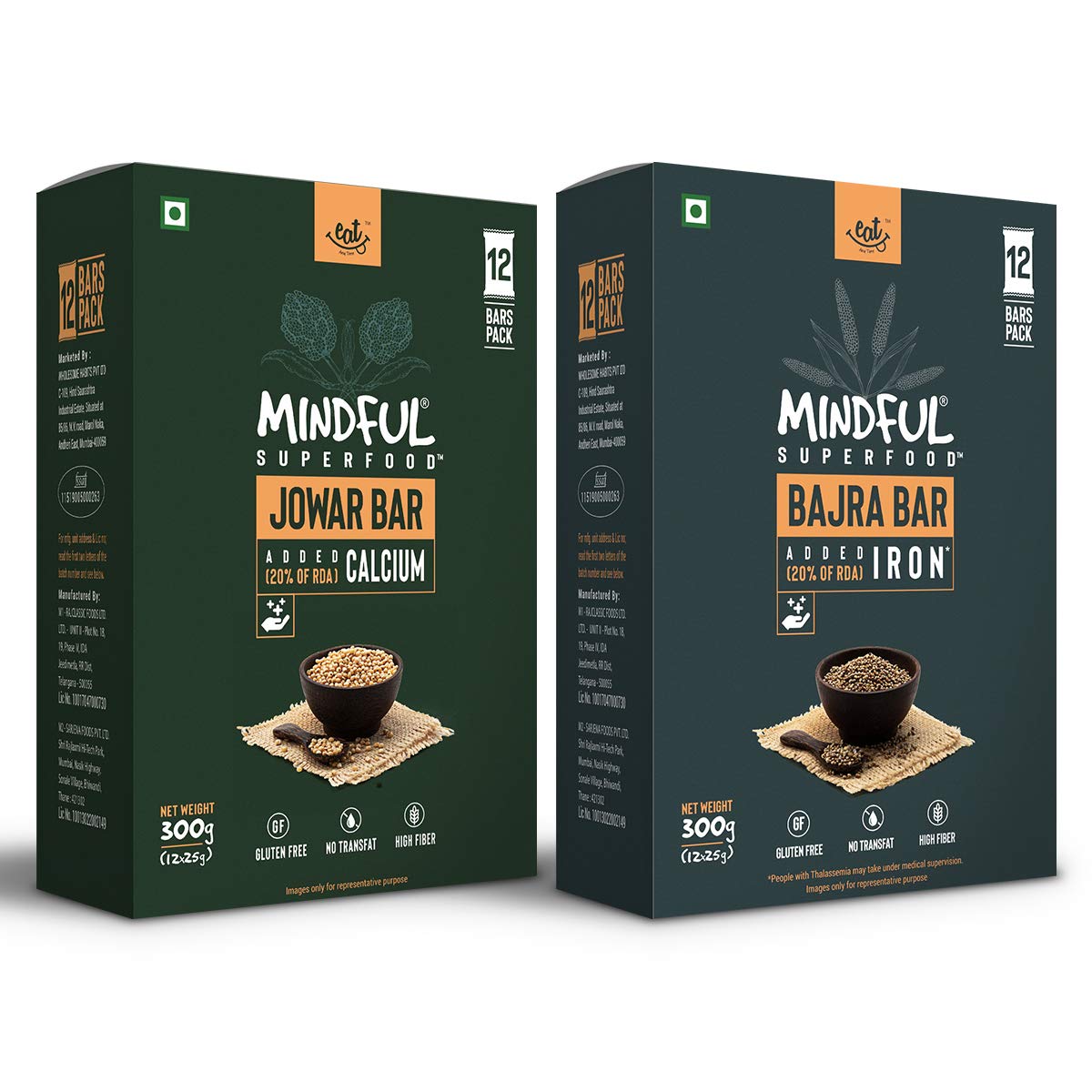 Mindful EAT Anytime Mindful Millet Energy Bars Loaded with Iron and ...