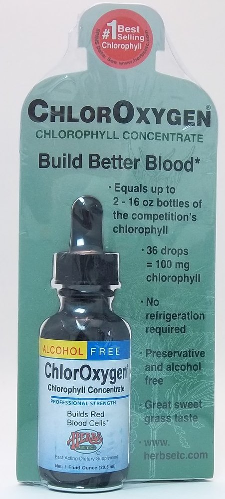 Amazon.com: Herbs Etc, Chloroxygen Chlorophyll Concentrate Mint, 1 Fl ...