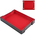 Amazon.com: Buweeo PU Leather Dice Tray Magnetic Folding Dice Rolling ...