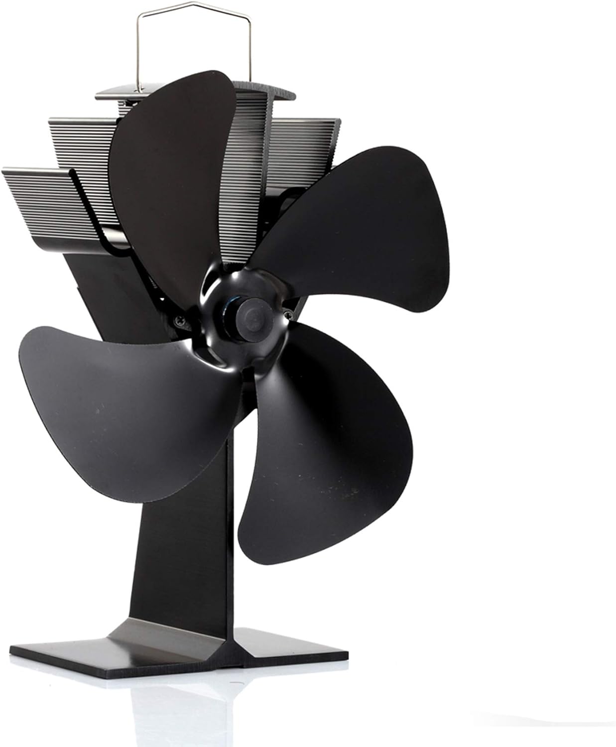 Fire Fans for Stove, Newest Upgrade 4-Blade Wood Stove Fan for Log ...