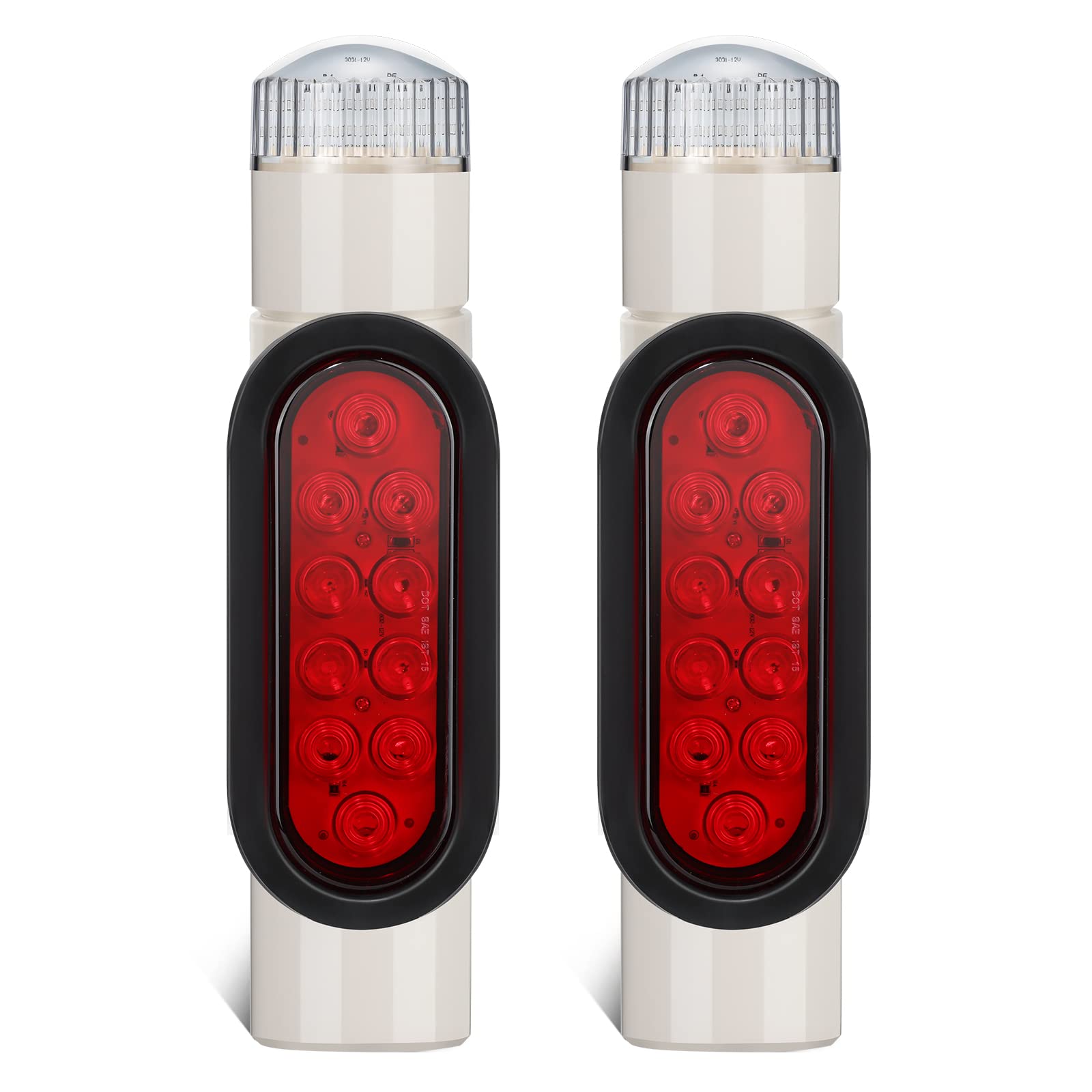 Mua Partsam 2pcs Boat Trailer Guide on Post Pipe Light Set, [DOT ...