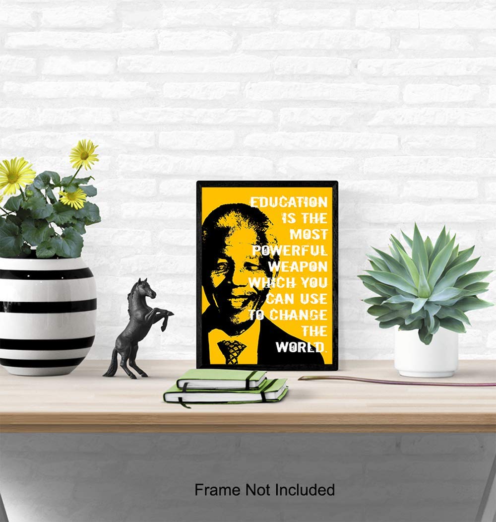 Mua Nelson Mandela Poster, 8x10 - Classroom Decor - Inspirational ...