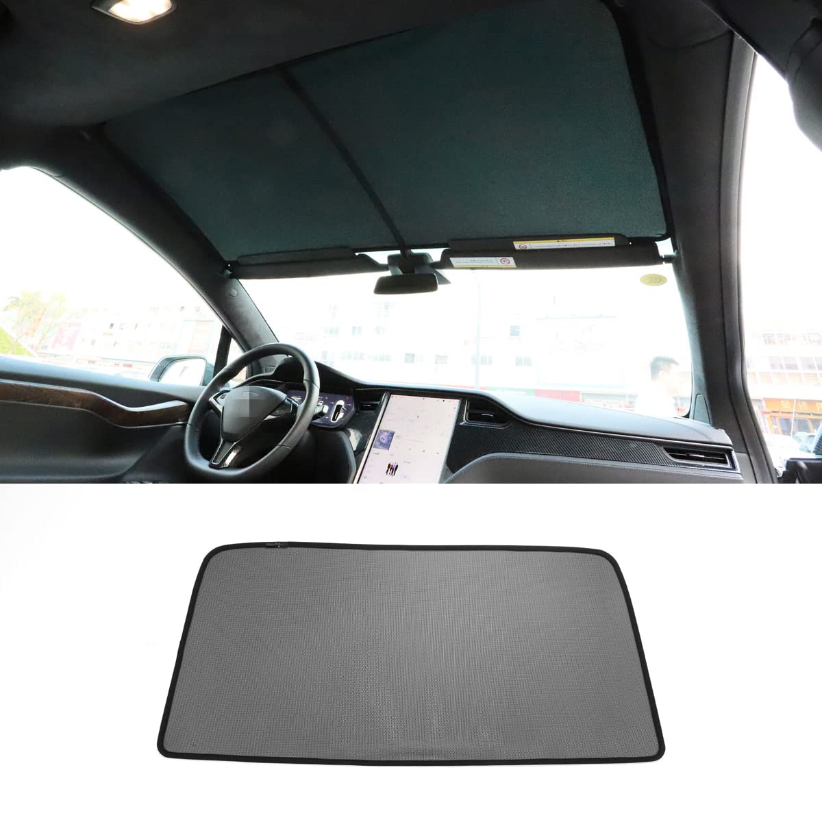 Mua LUCKEASY Front Shading Net for Tesla Model X Glass Roof Sunshade ...