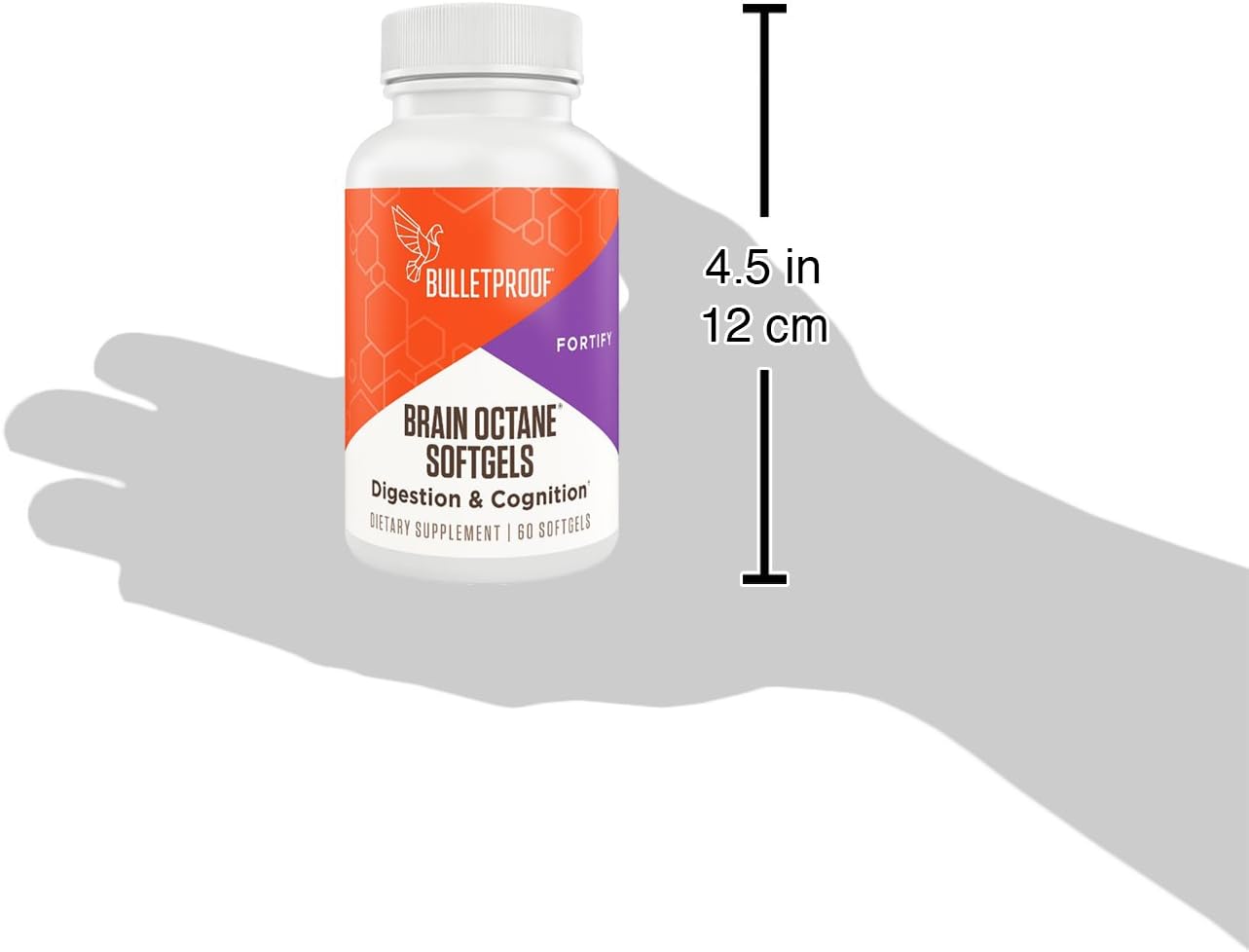 Bulletproof Brain Octane 100% Pure C8 MCT Oil Softgels, Quick Easy Way ...