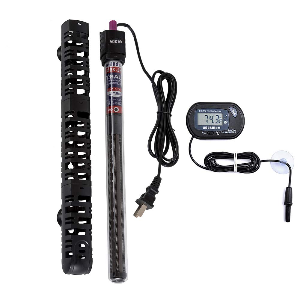 MQ Submersible Aquarium Heater Auto Thermostat, 500W Fish Tank Heater ...