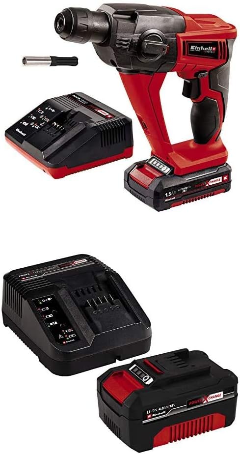 Einhell 18 LI TE-HD Power X-Change Cordless Rotary Hammer Kit with ...