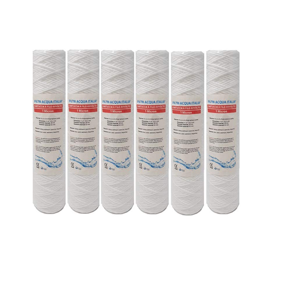 Water Filters Italy Filter Cartridge Wrapped Wire 10 Inch Micron 1 ...