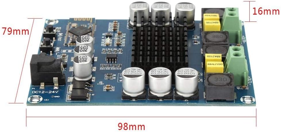 HGY Acrylic Amplifier Tpa3116D2 Case,TPA3116D2 Bluetooth 4.0 Dual ...