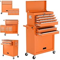 Amazon.com: 8-Drawer High Capacity Tool Chest with 4 Wheels,Lockable Rolling Tool Box and Tool ...