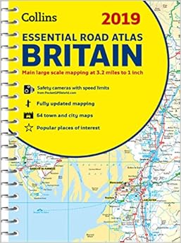 Collins Maps: 2019 Collins Essential Road Atlas Britain : Collins Maps ...