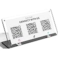 Amazon.com: HIIMIEI Acrylic QR Code Stand: Foldable Slant Back Sign ...