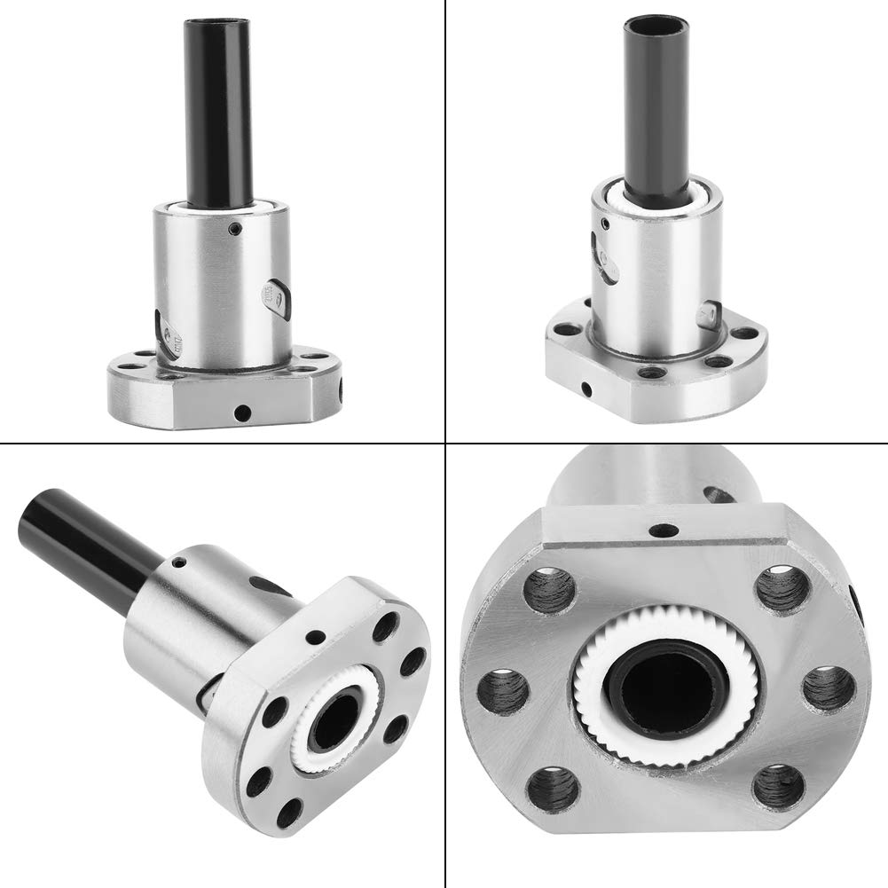 Industrial Scientific 12mm Bearing Steel Flanged Ball Screw With Ball