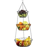 Amazon.com - Heavy Duty 3-Tier Hanging Fruit and Vegetable Basket with ...