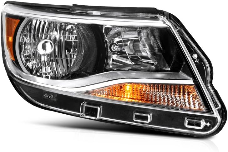 Amazon.com: VIPMOTOZ Black Housing OE-Style Headlight Headlamp Assembly ...