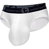 Amazon.com: Wildmant Cotton Monster Cock Brief Red and Gray Small ...