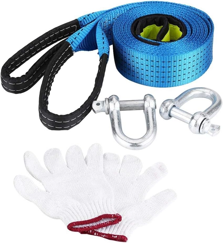 Broco Car Trailer Tow Rope Road Recovery Towing Cable with Reflective ...