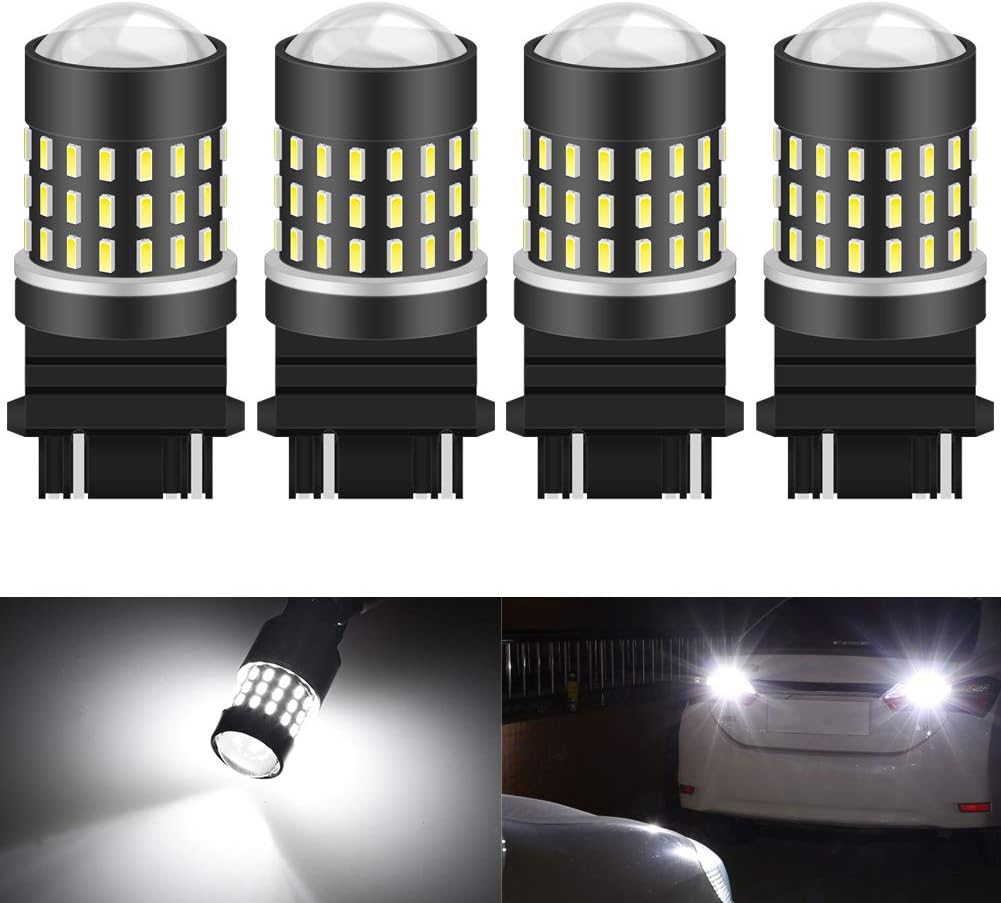 KATUR 4pcs 3157 LED Bulb Super Bright 3047 3057 3057A 3155 3157A 3014 ...