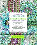 Portable Color Me Happy Coloring Kit: Includes Book, Colored Pencils ...