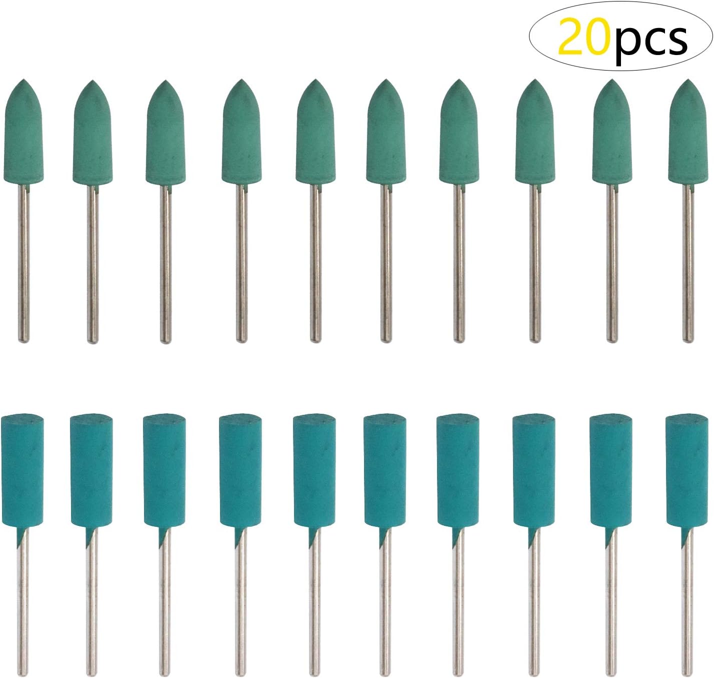 Rubber Polishing Bits Fit Grinding Tools Rotary Tool Bullet Polishing ...