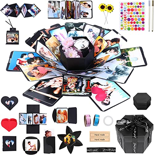 Kicpot Explosion box,Surprise DIY Photo Album,Gift Box with 6 Faces ...