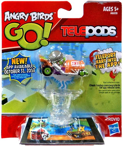 Amazon.com: Angry Birds GO! Telepods Kart Green Pig with HELMET: Toys ...