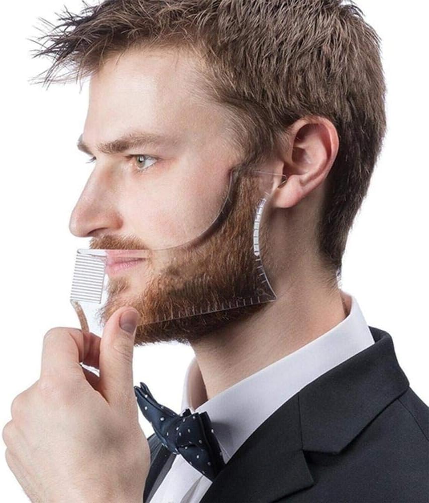 LucBuy Beard Shaper Template Shaping Tool, Transparent Styling Comb ...