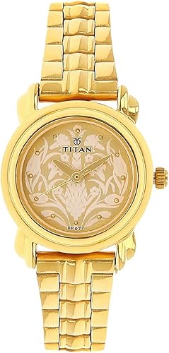 سعر Titan Karishma, Ladies, Water Resistant, Metal, Golden - 2534YM04 ...