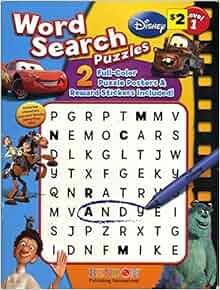 Disney Pixar Word Search Puzzles Level One: Bendon Publishing ...