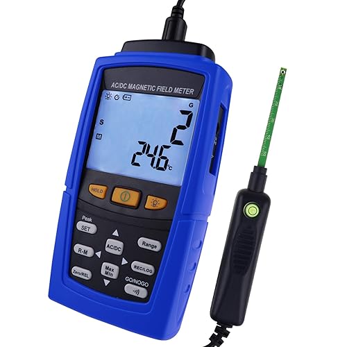 Magnetic Field Power Meter AC/DC Gaussmeter Teslameter Magnetometer ...