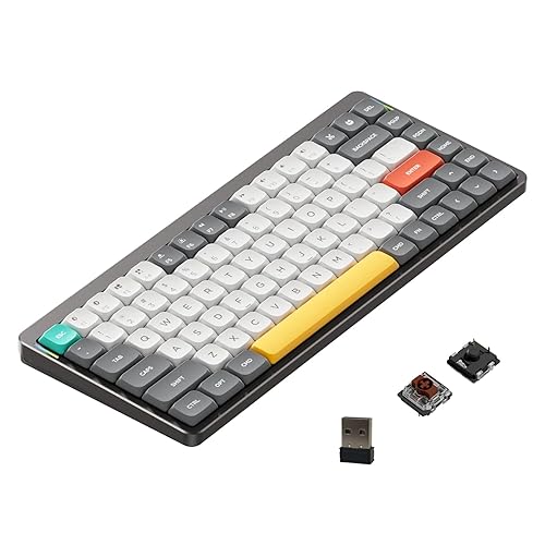 nuphy Air75 Mechanical Keyboard, 75% Low Profile Wireless Keyboard ...